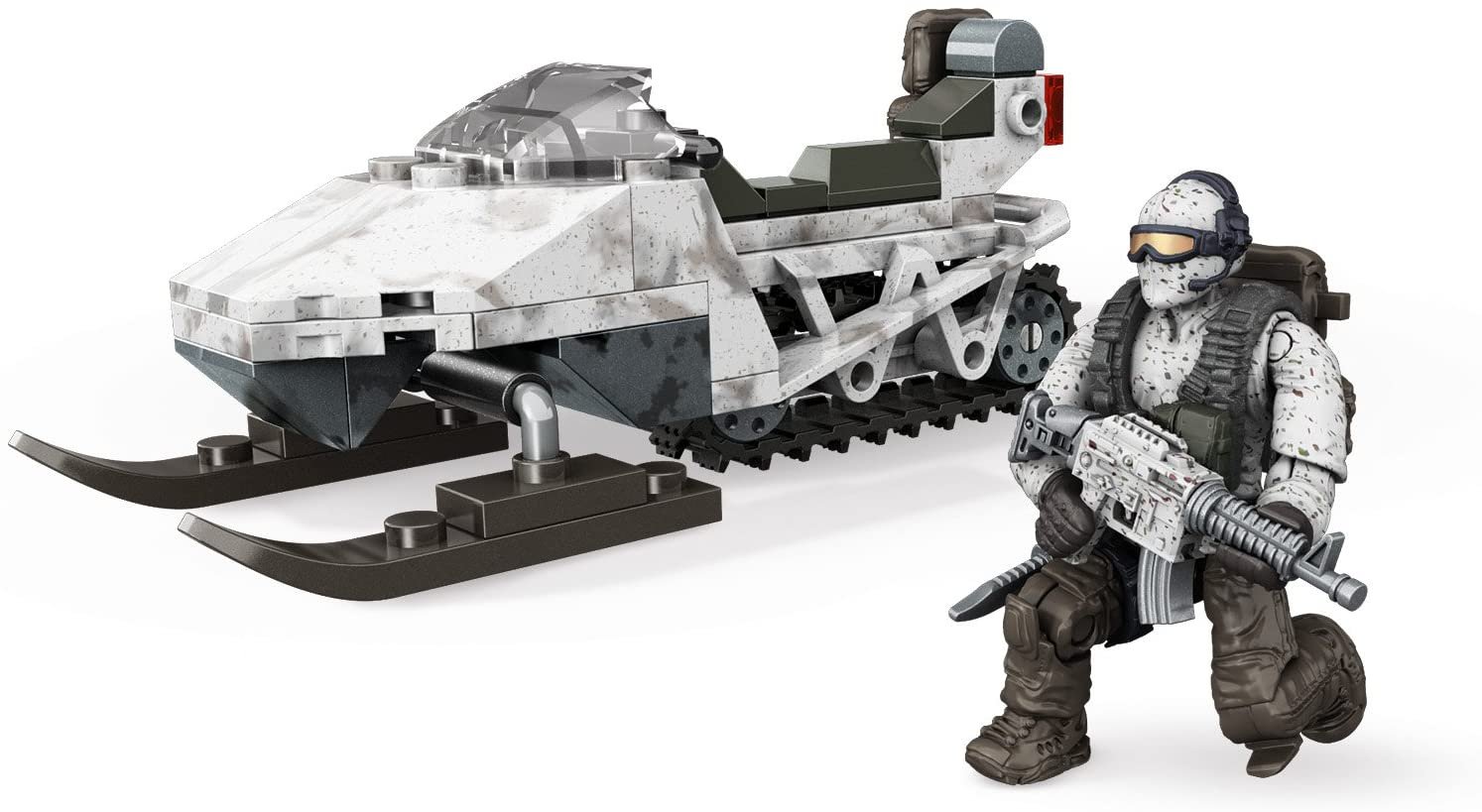 MEGA BLOKS CALL OF DUTY SNOWMOBILE RECON DPW83 - SHIPS WORLDWIDE