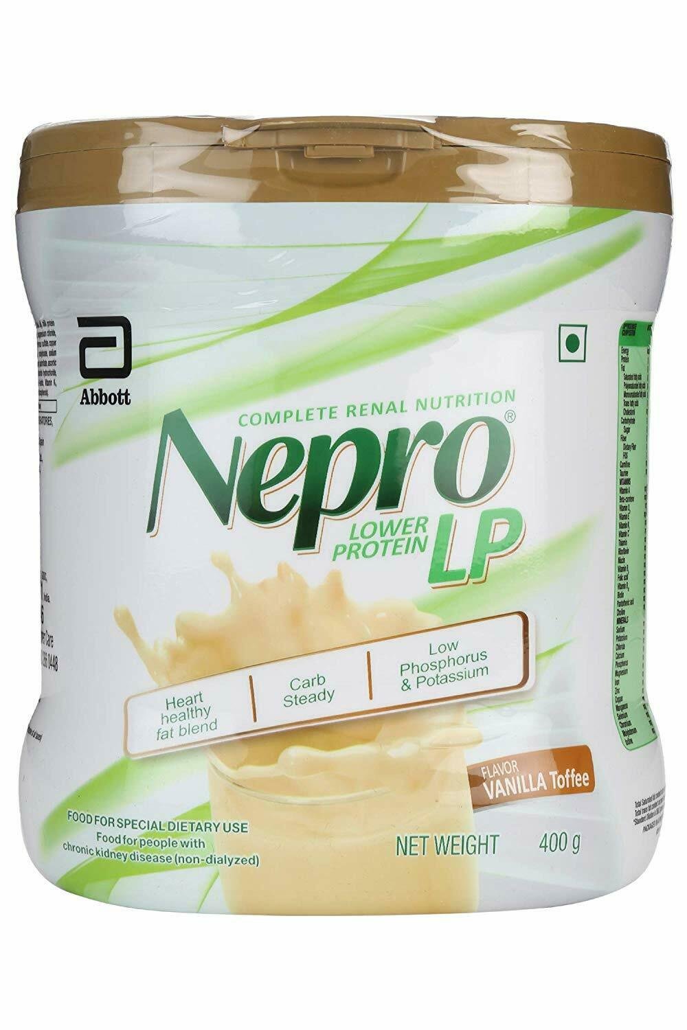 Abbott Nepro LP Powder Vanilla for Dialysis Patients, 400gm pack