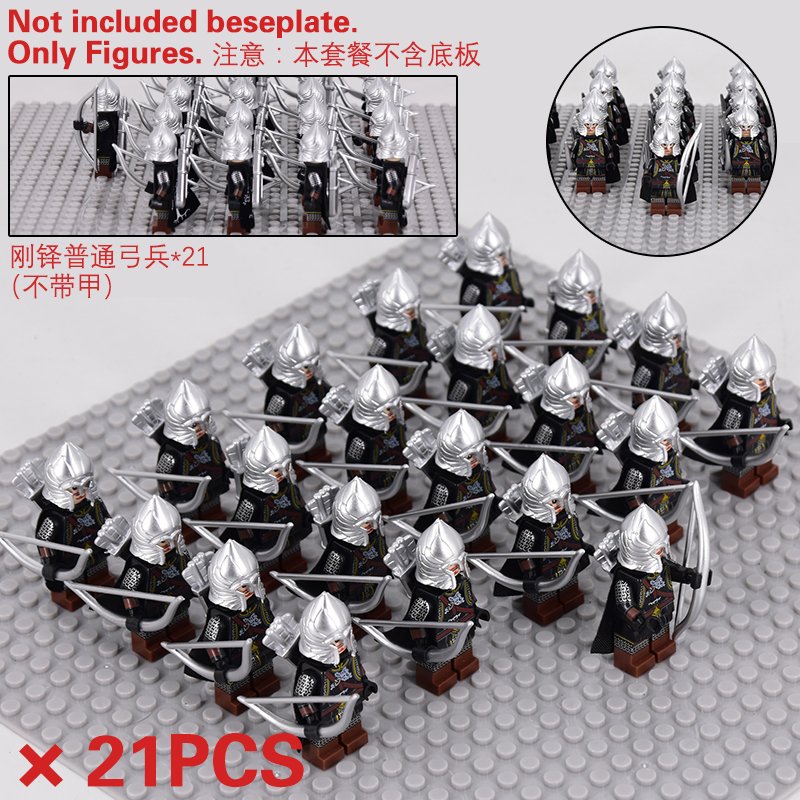 lord of the rings Gondor soldiers. 21 Pieces Model 105 LEGO Compatible