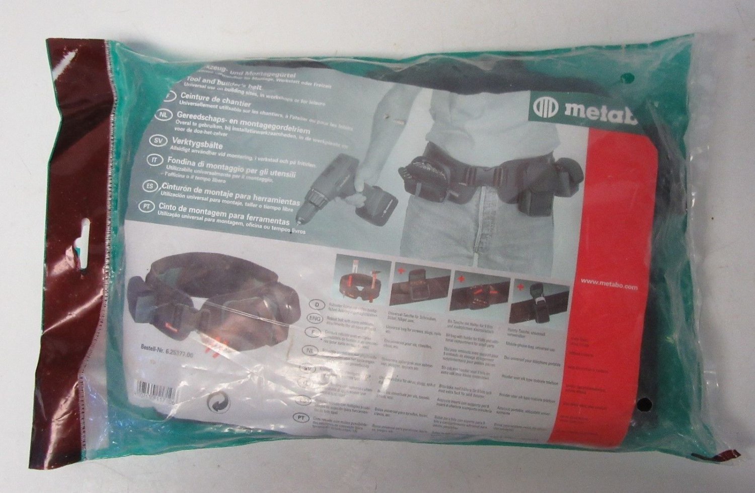 Metabo Tool and Builders Belt Workshop Belt Garden Belt for Holding Tools