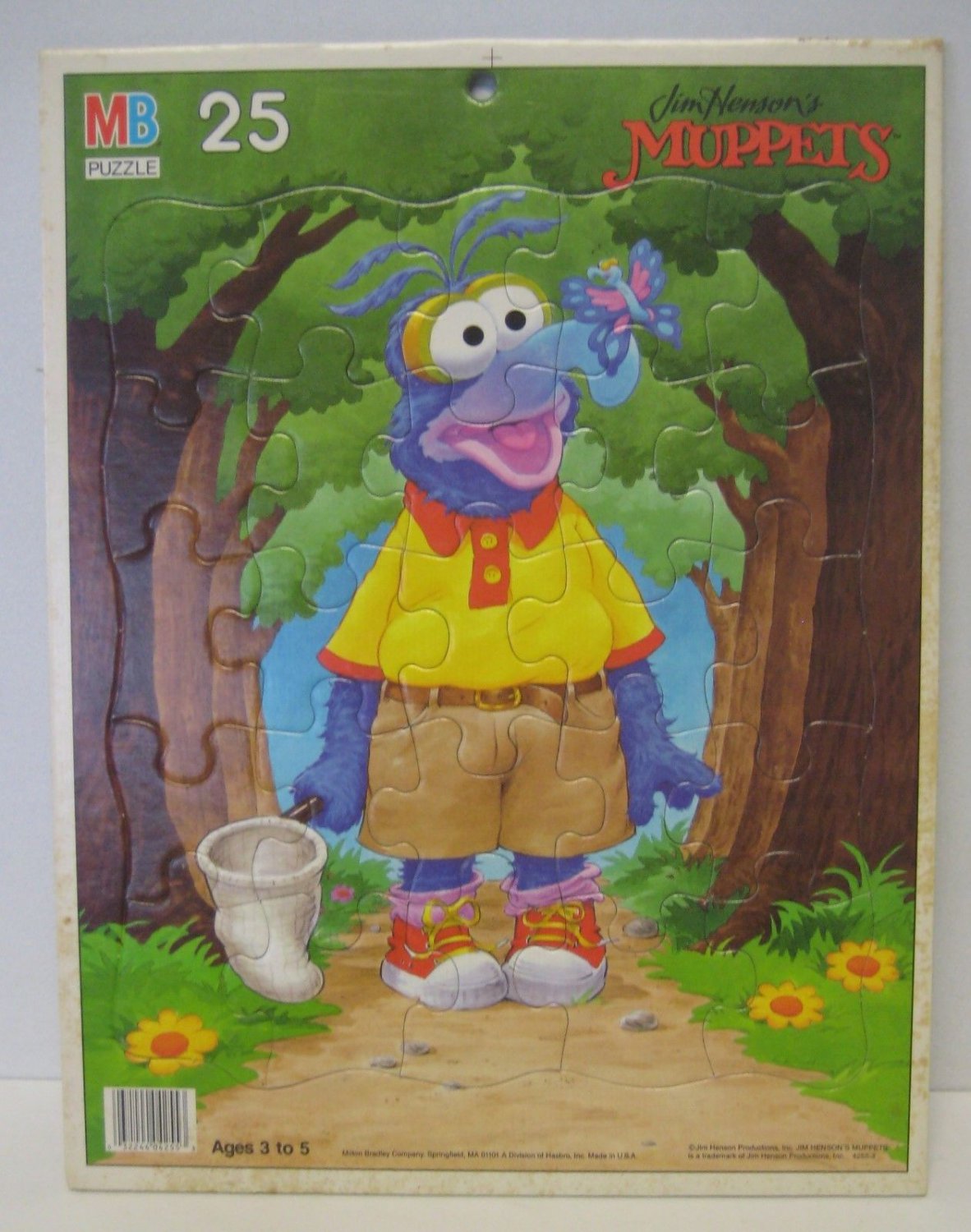 Vintage Jim Henson's Muppets Tray Puzzle - Gonzo - Milton Bradley - 4255-3
