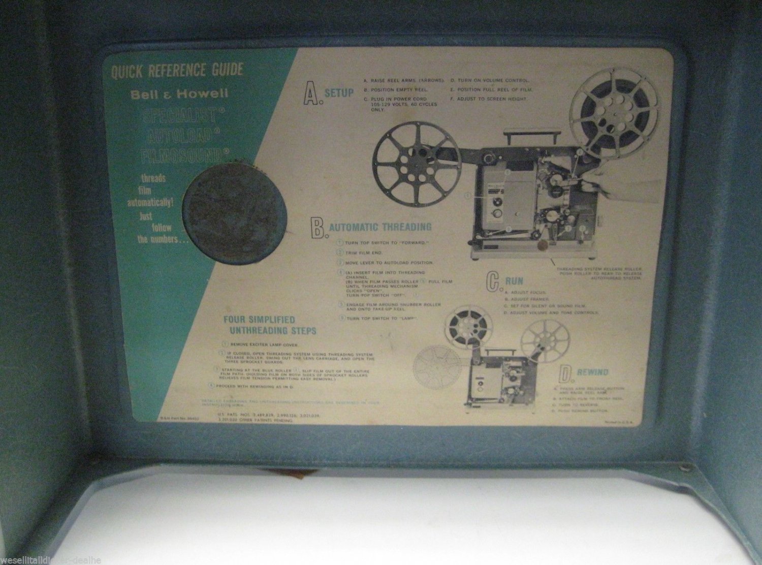 Vintage BELL & HOWELL 545 FILMOSOUND SPECIALIST 16MM Projector in Case ...