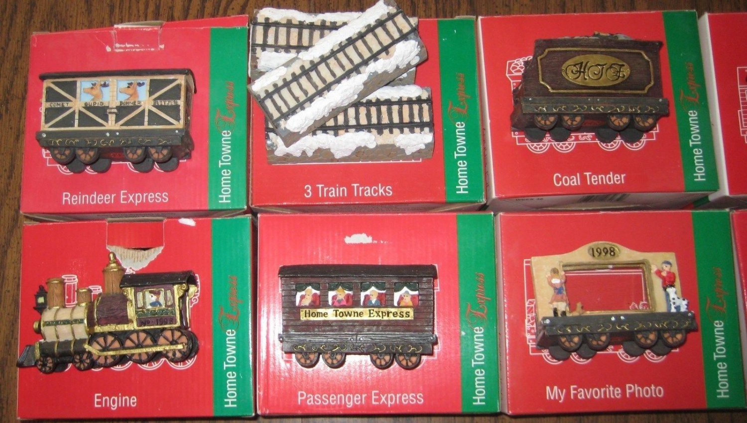 JC Penney Home Towne Express Train Set 1998 Edition - 12 Boxes