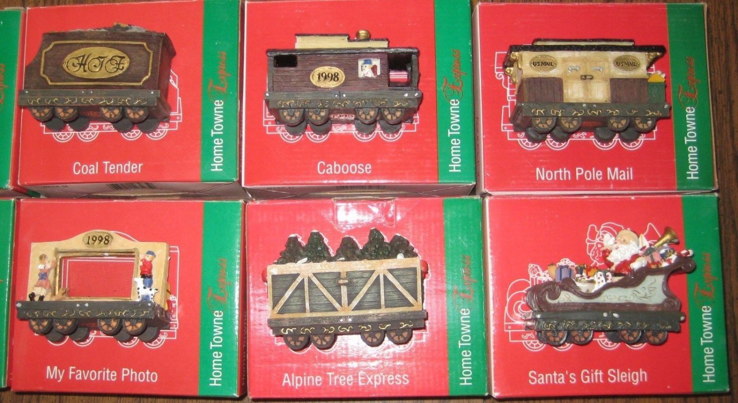 JC Penney Home Towne Express Train Set 1998 Edition - 12 Boxes