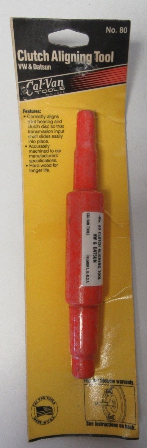 Clutch Alignment Tool VW & Datsun No. 80 Hardwood CAL-VAN TOOLS Auto ...