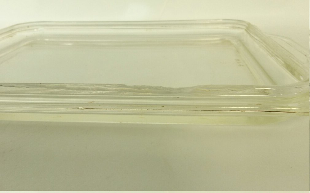 PYREX Refrigerator Dish Replacement LID 503-C Rectangular Ribbed Glass ...