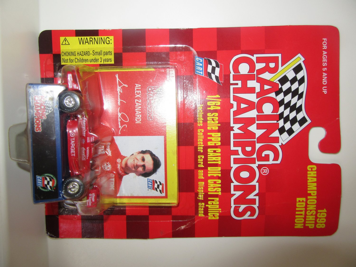 Racing Champions "Alex Zanardi" PPG Cart Die Cast Replica 1:64- Unopened
