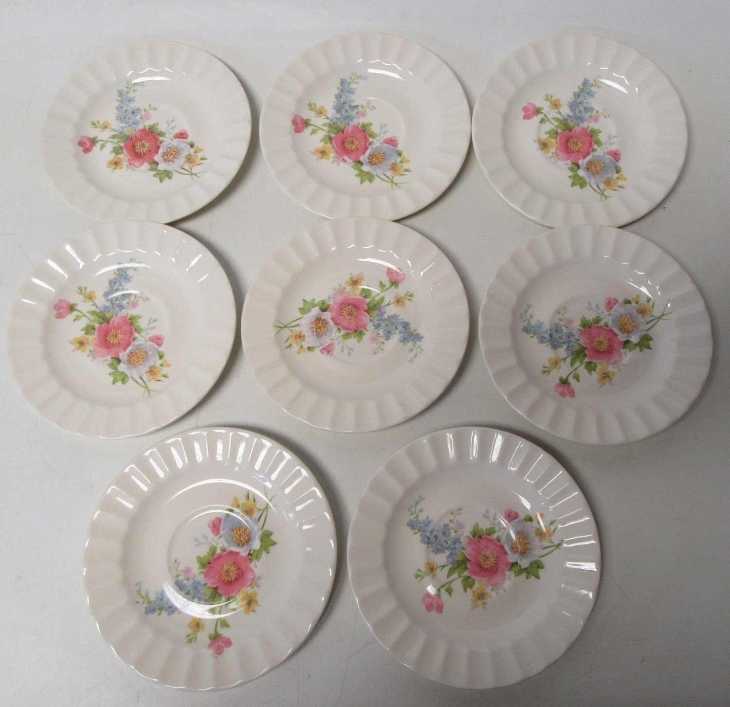 Edward M. Knowles (brand) Spring Bouquet (pattern) 6" Saucer Plate