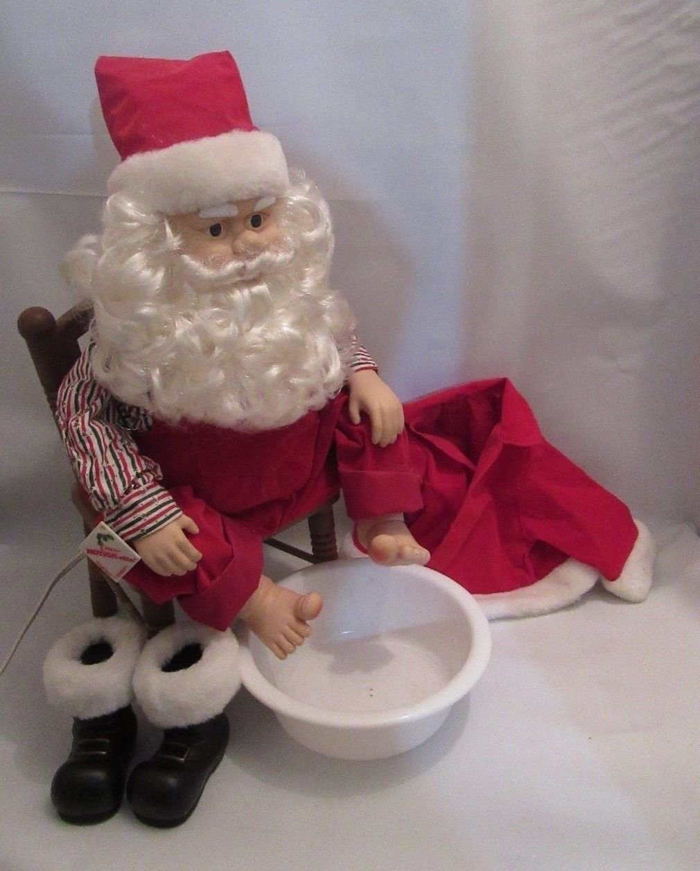 Telco Animated Santa Claus OH! MY FEET Motionettes NOT COMPLETE Needs ...