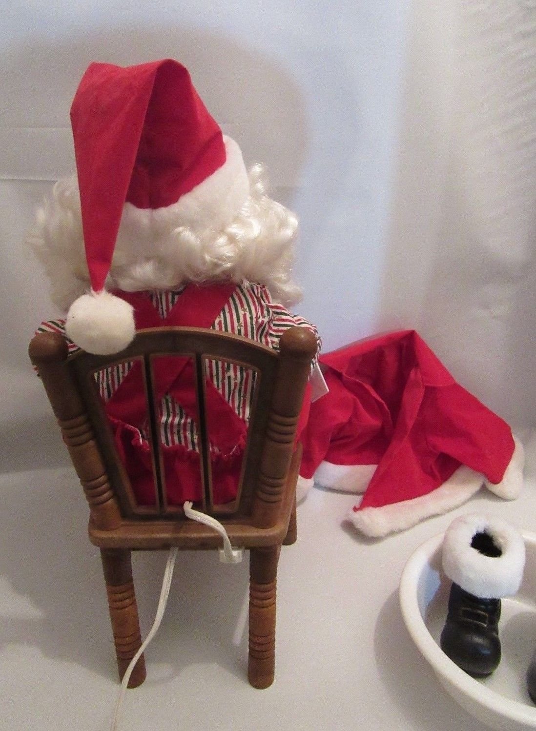 Telco Animated Santa Claus OH! MY FEET Motionettes NOT COMPLETE Needs ...