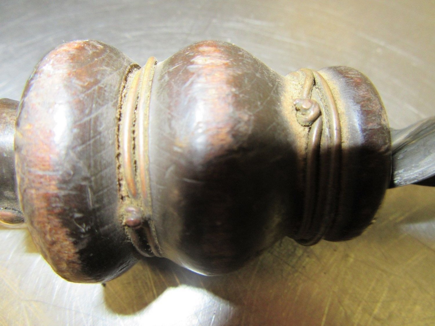 Brace Push Drill Screwdriver A. H. Reid's Philly PA Wood 1881 with One Bit