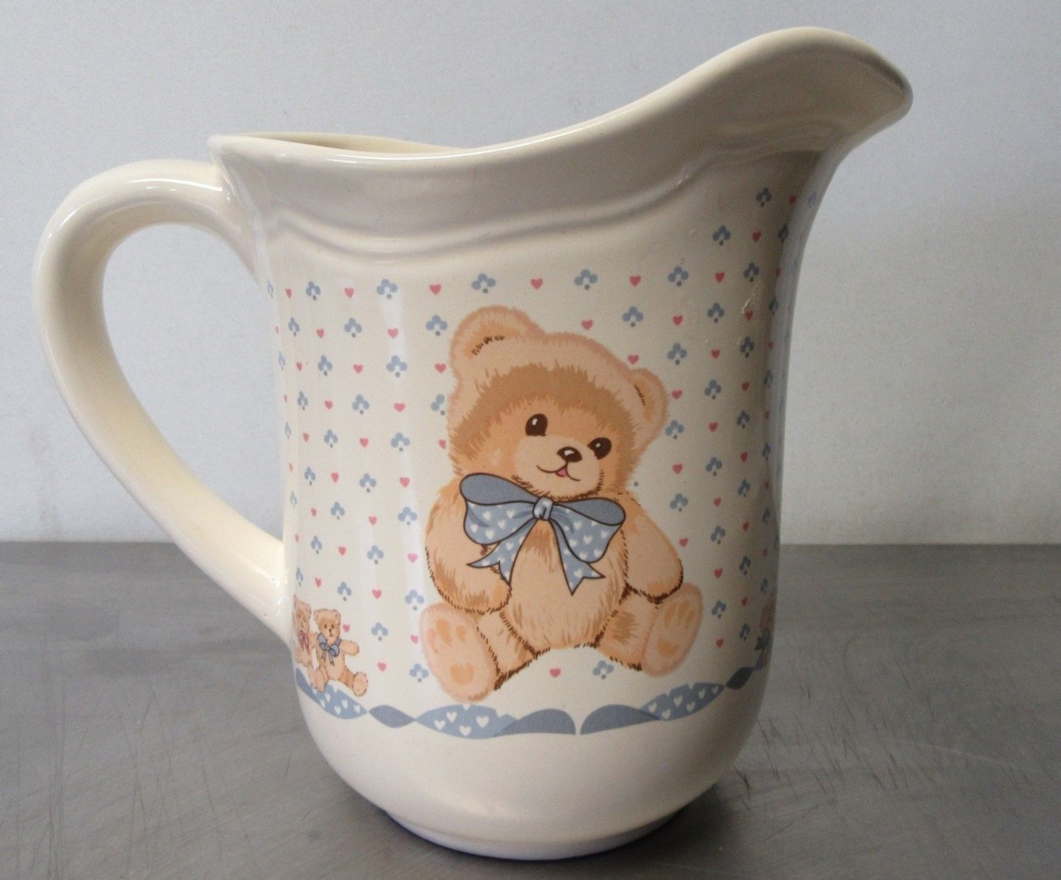 Tienshan Theodore Bear Stoneware Pitcher 32OZ