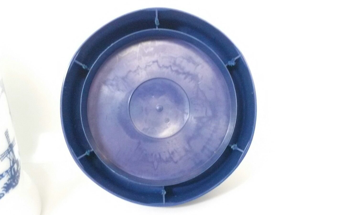 Milk Glass Humidor Tobacco Storage Jar White Canister Delft Blue Dutch ...