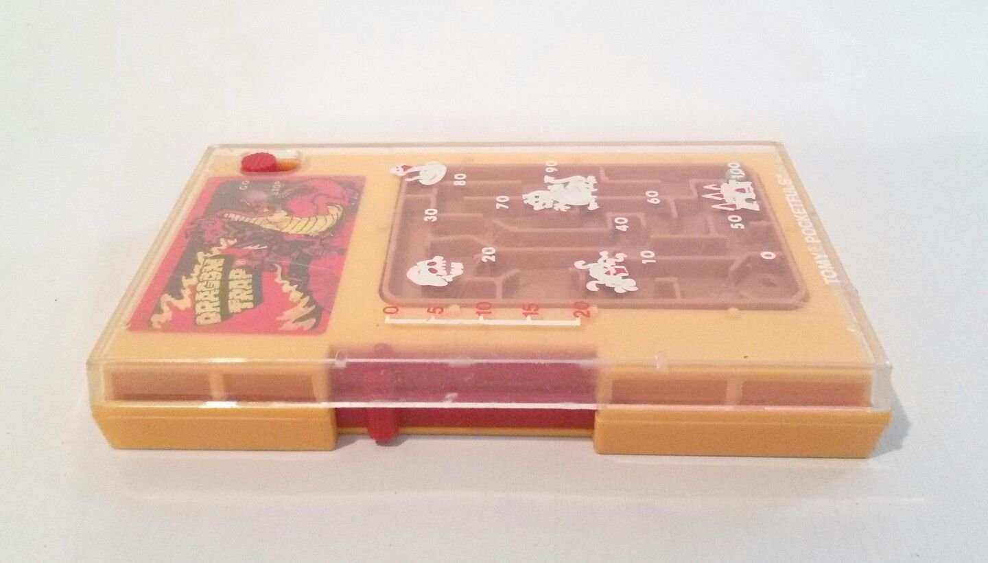 Pinball DRAGON TRAP #7029 Pocketfuls 1987 Vintage Handheld Pocket ...