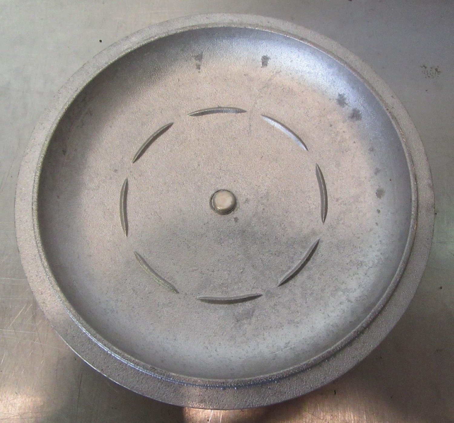 Vintage Brown Club Aluminum Cookware Lid About 7 1/2"