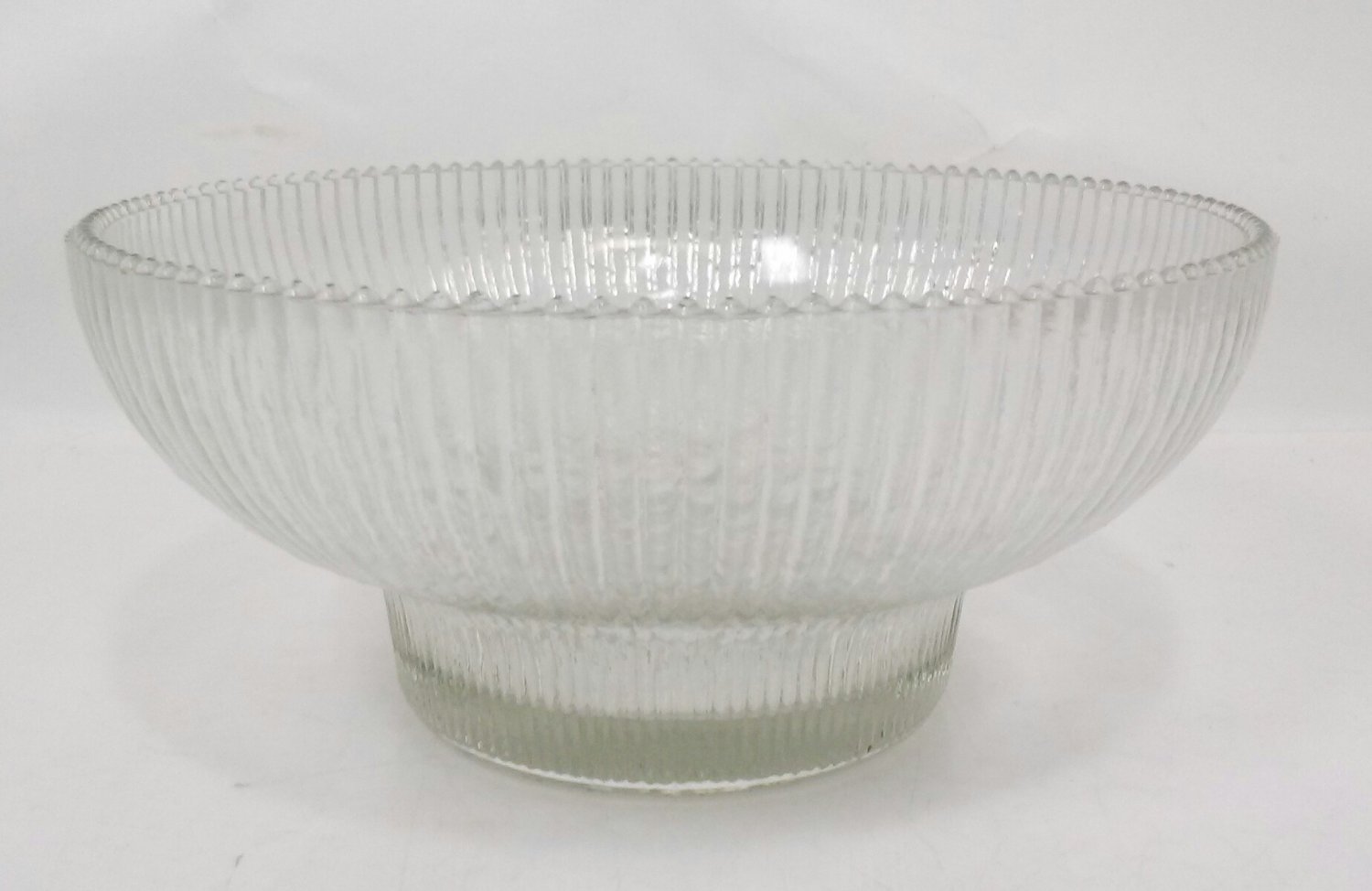 Vintage Hoosier Glass ribbed bowl #4054