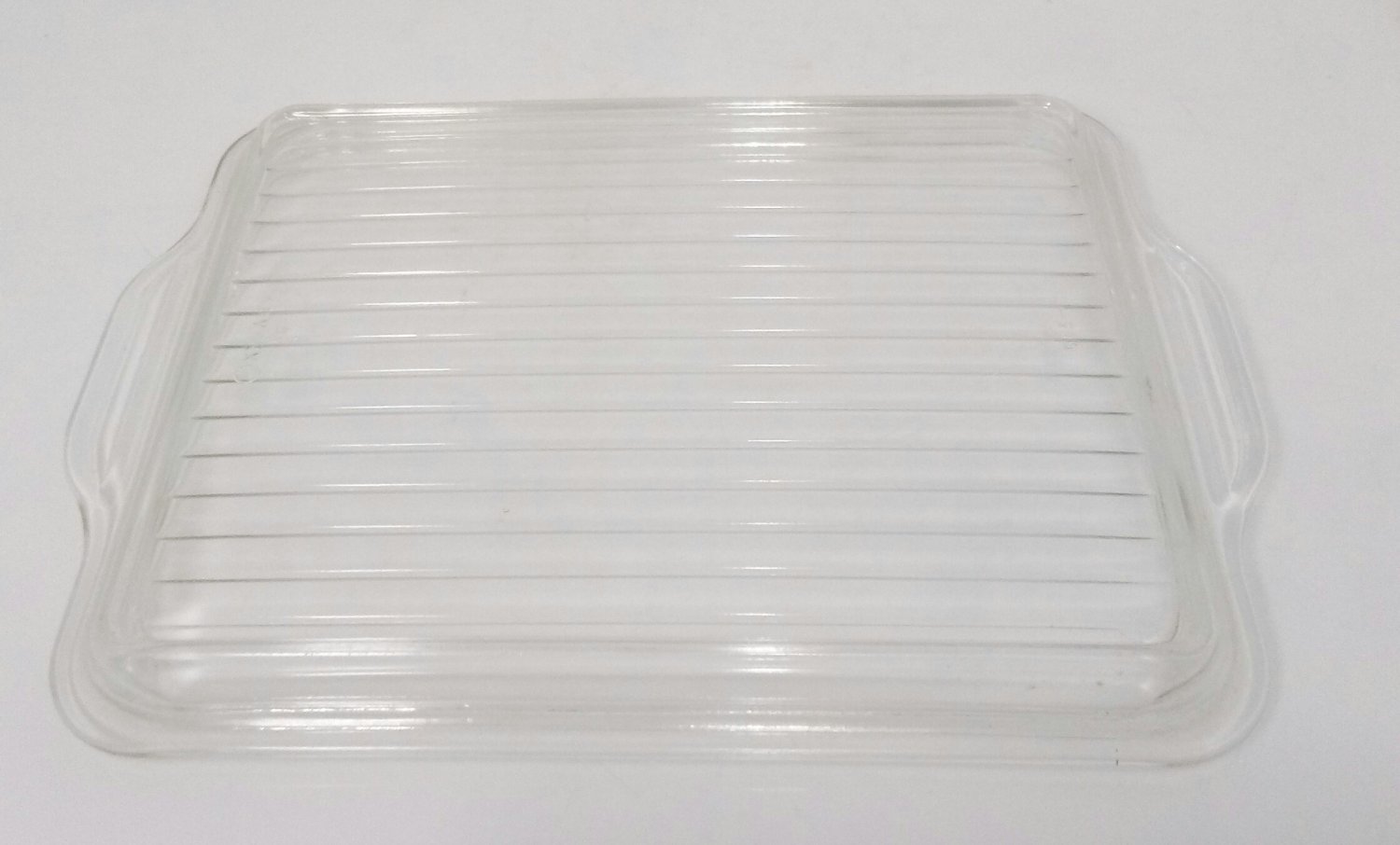 PYREX Refrigerator Dish Replacement LID 503-C Rectangular Clear Ribbed ...