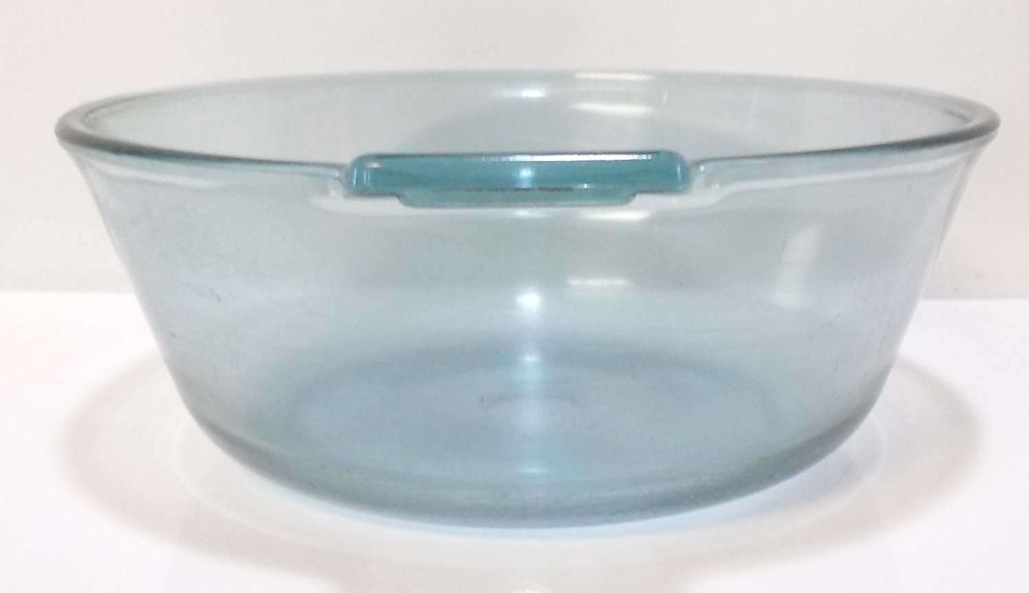 Vintage Pyrex Blue Flameware Saucepan #833-B 8" No Handle Has Scratches
