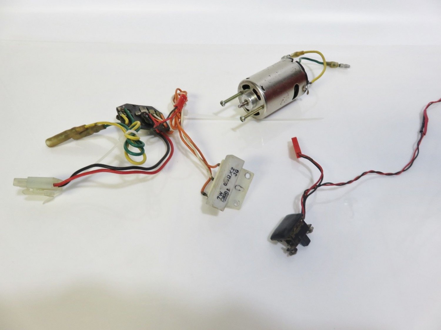 Tamiya Falcon Motor, Speed Control, Resistor, On Off Switch OEM Bolts