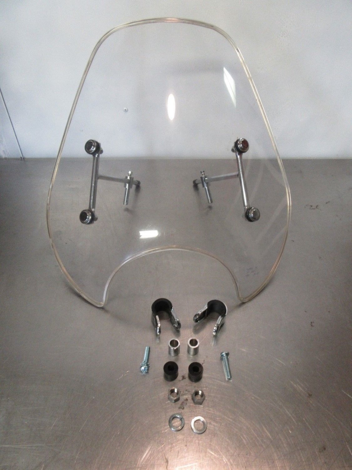 99 Suzuki Gz 250 Windshield, Quick attach, Chrome Brackets, Marauder