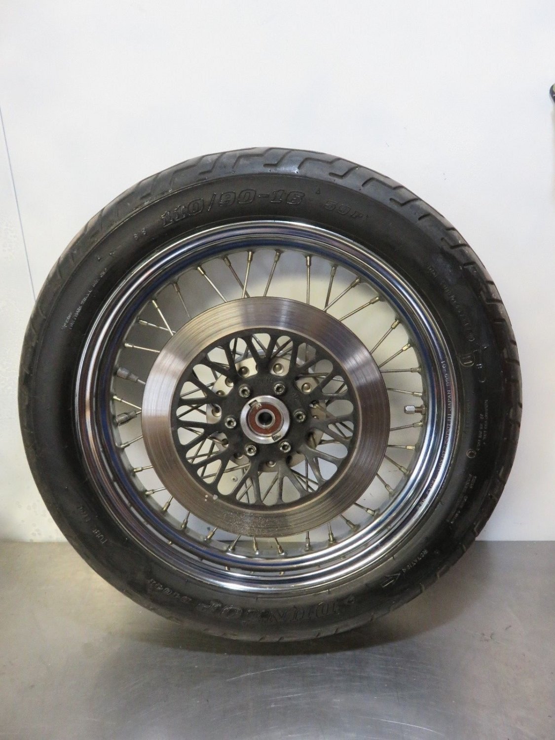 Suzuki 99 GZ 250 Marauder Front Wheel Rim Tire, Dunlop 110/90-16 OEM ...