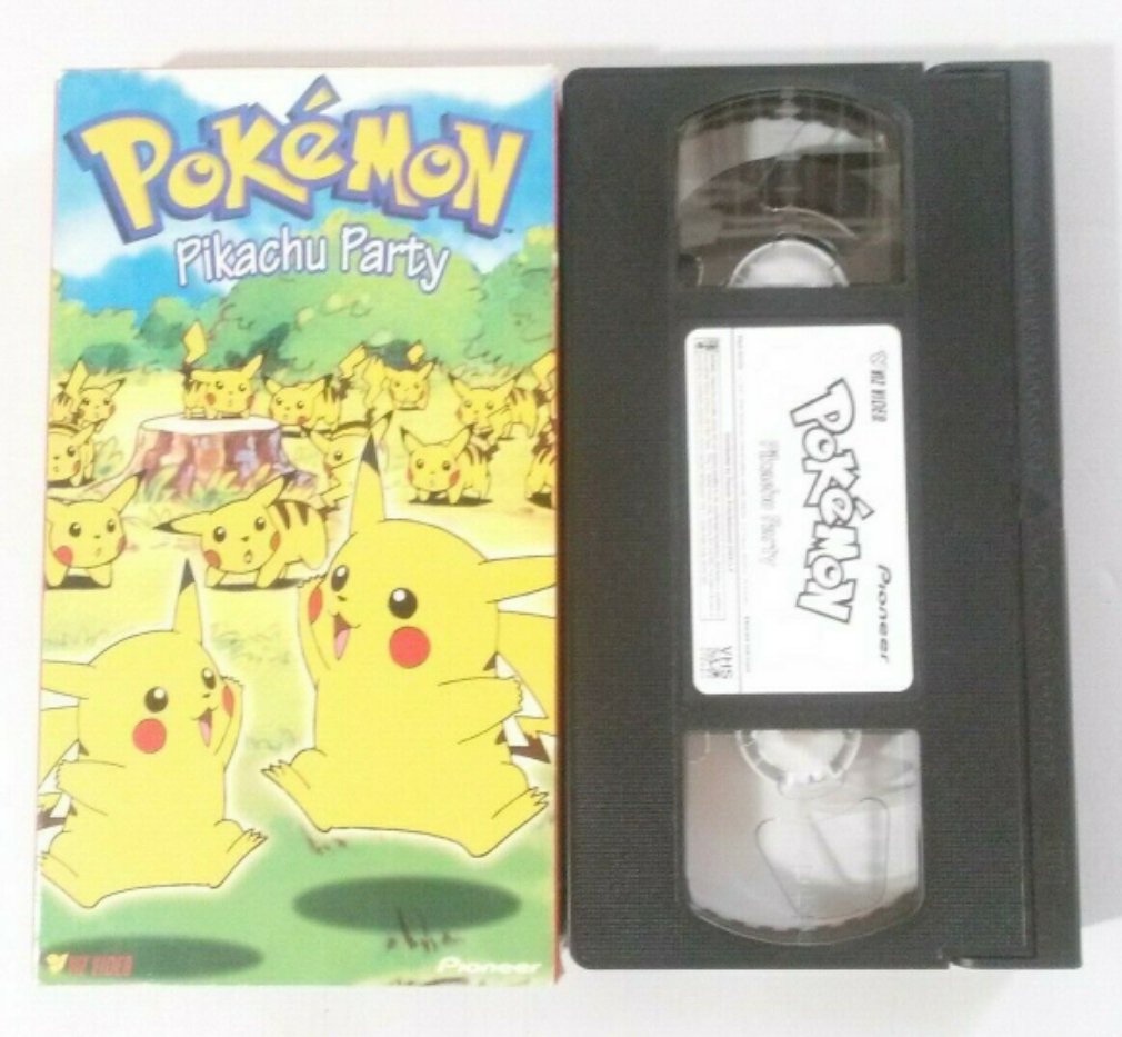 Pokemon Pikachu Party VHS Pre Owned