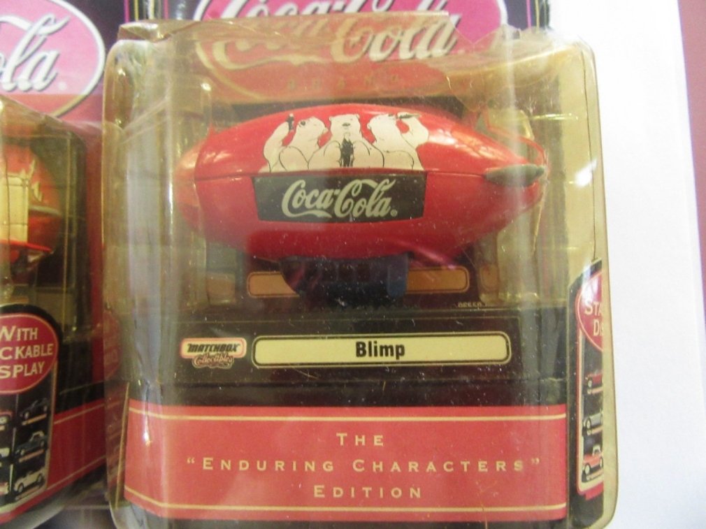 Matchbox Coca-Cola Coke Camaro Blimp Seaplane Enduring Characters ...