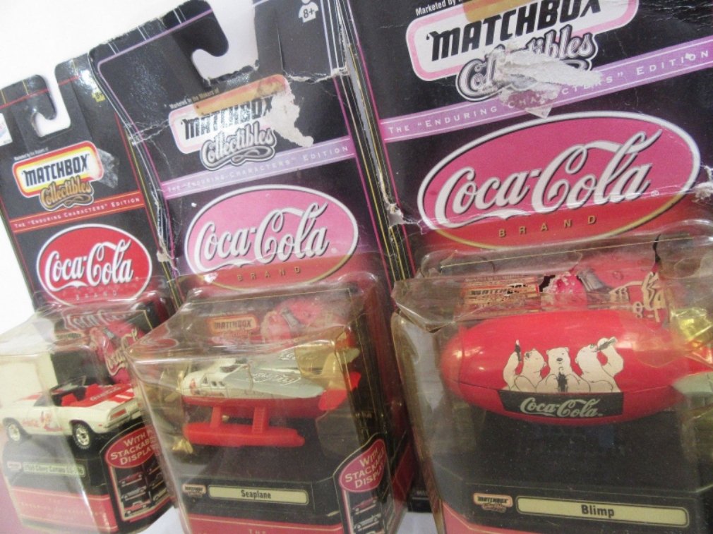 Matchbox Coca-Cola Coke Camaro Blimp Seaplane Enduring Characters ...