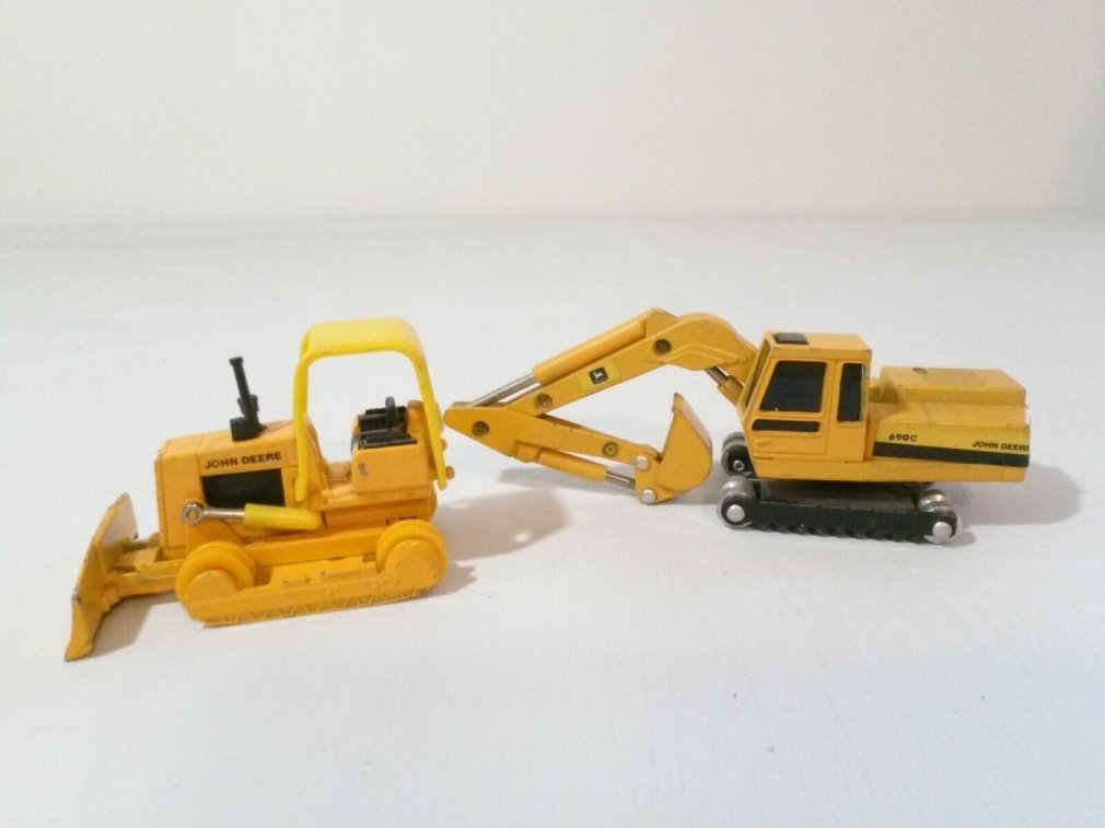 ERTL John Deere Excavator & Bulldozer 1:64 Scale Diecast Metal Parts Only