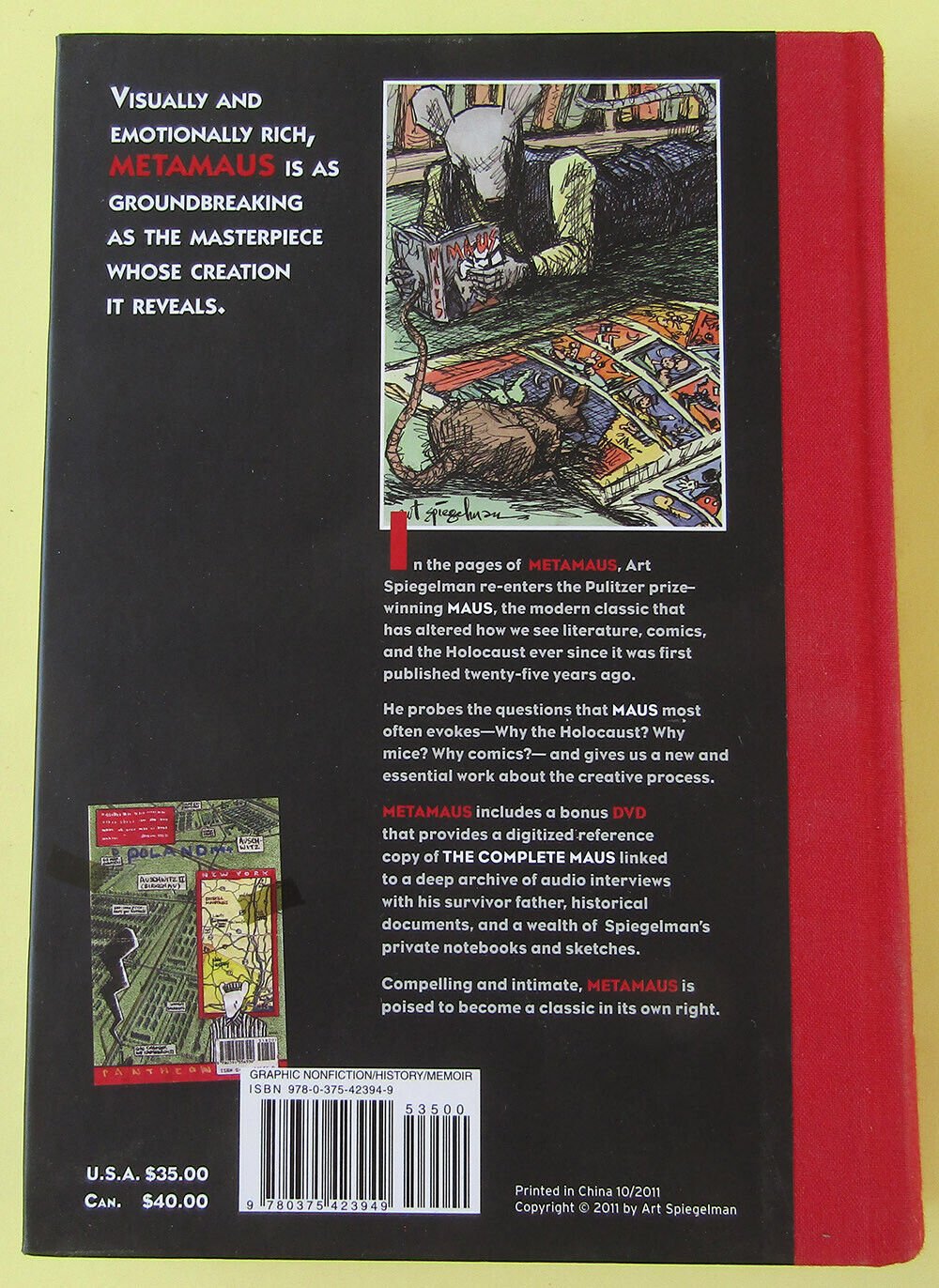 MetaMaus : A Look Inside a Modern Classic, Maus by Art Spiegelman - New ...