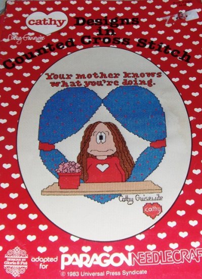Cathy Comics Cross Stitch Pattern Cathy Guisewite Designs by Gloria & Pat