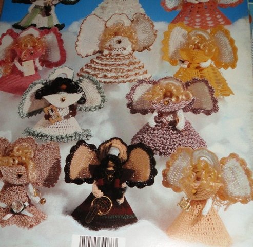 Angel Crochet Pattern Clothespin Angels Book 16 designs by Vicki Owens ...
