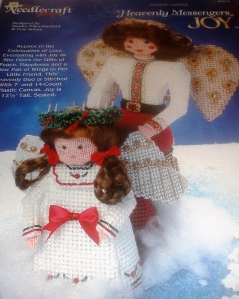 Angel Plastic Canvas Pattern Heavenly Messengers Joy