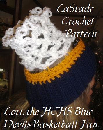 Basketball Net Hat PDF Crochet Instructions Teen Adult size LaStade ...