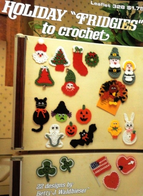Crochet Pattern Holiday Fridgies Refridgerater Magnets Leisure Arts 328