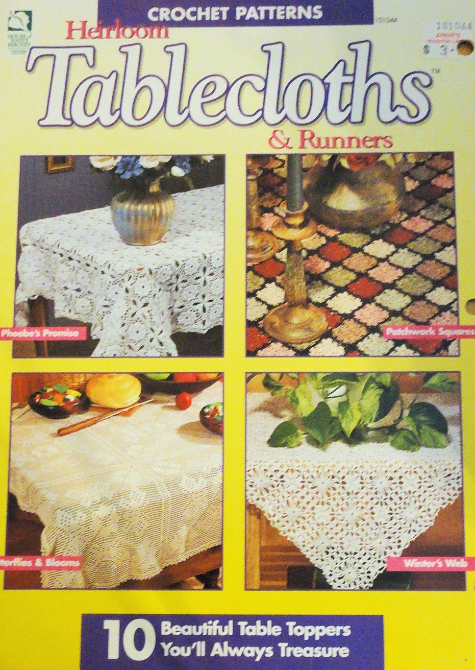House of White Birches 101044 Crochet Heirloom Tablecloths and Runners ...