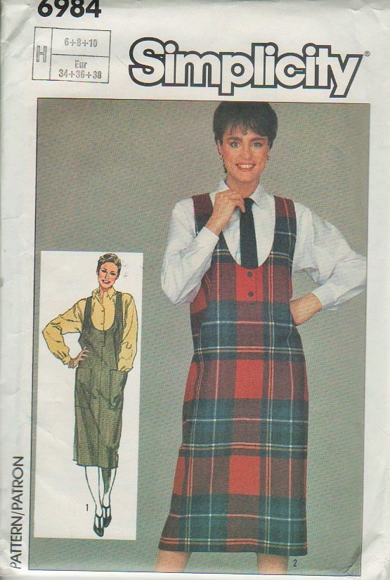 Simplicity pattern 6984 Misses Easy-to-sew jumper and shirt for sizes 6 ...