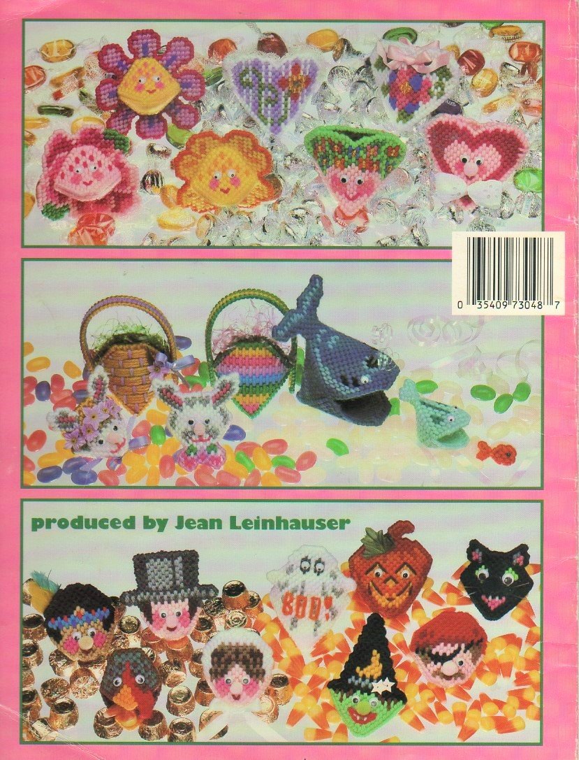 American School of Needlework Squeezums Plastic Canvas Pattern