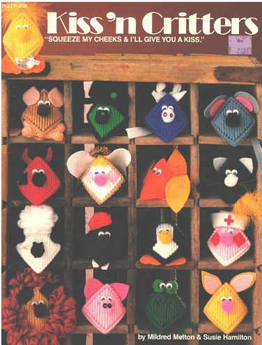 Kiss'n Critters Kisses Kissies Squeezies Squeezums plastic canvas patterns