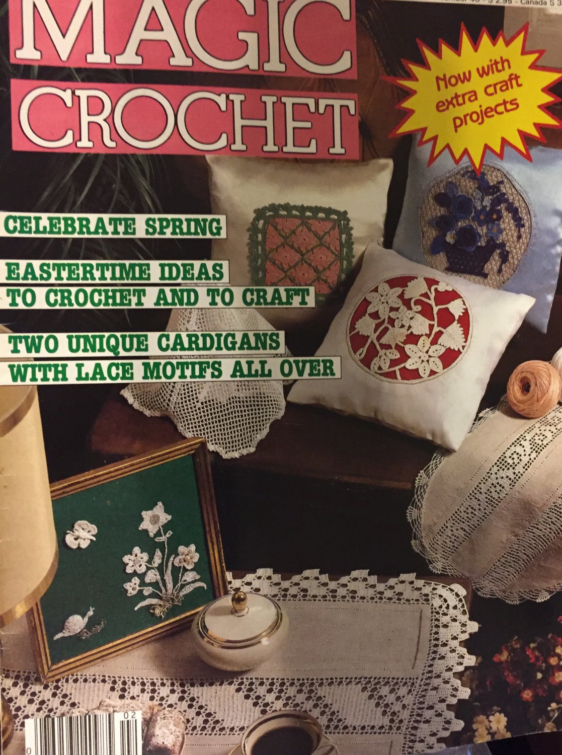 Magic Crochet Pattern Magazine Number 40 February 1986 Celebrate ...