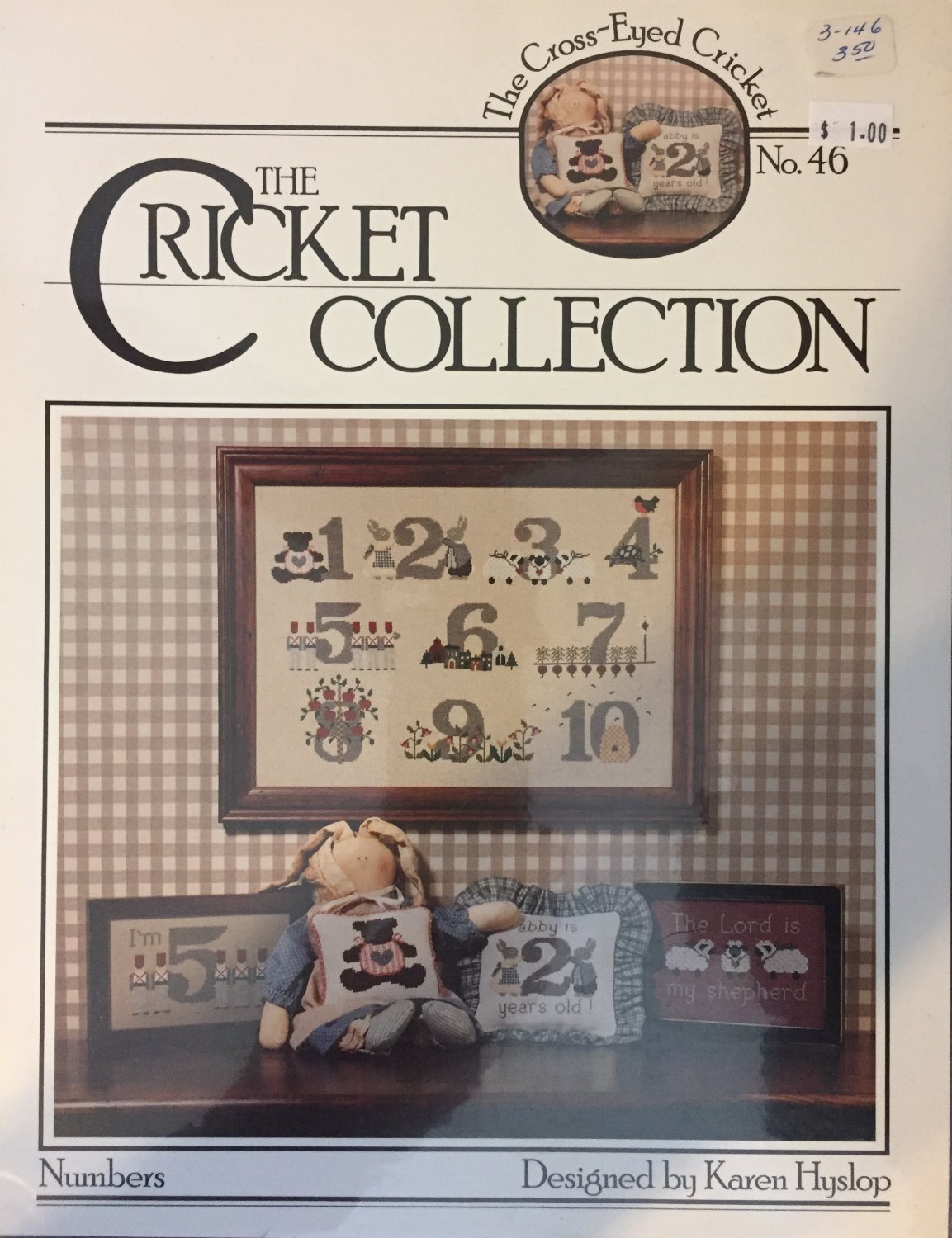 The CRICKET COLLECTION NUMBERS No. 46 Counted Cross Stitch Pattern ...