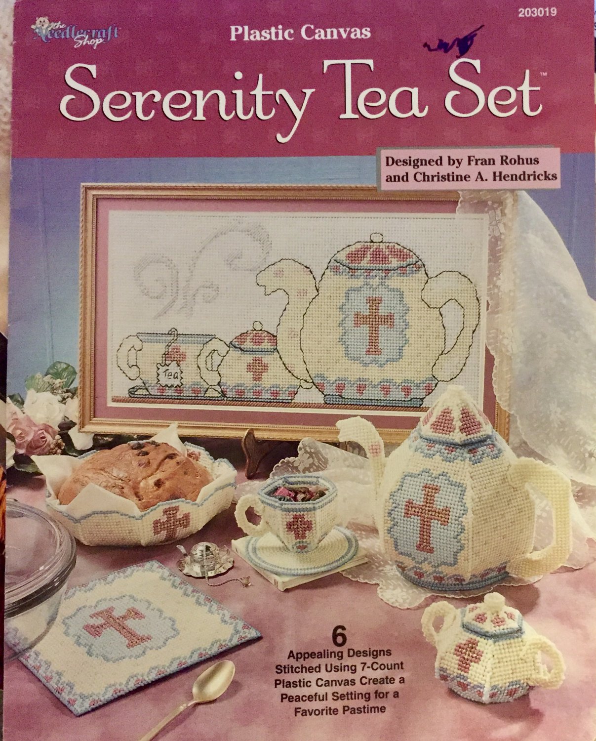 Serenity Tea Set Plastic Canvas Pattern The Needlecraft Shop 203019
