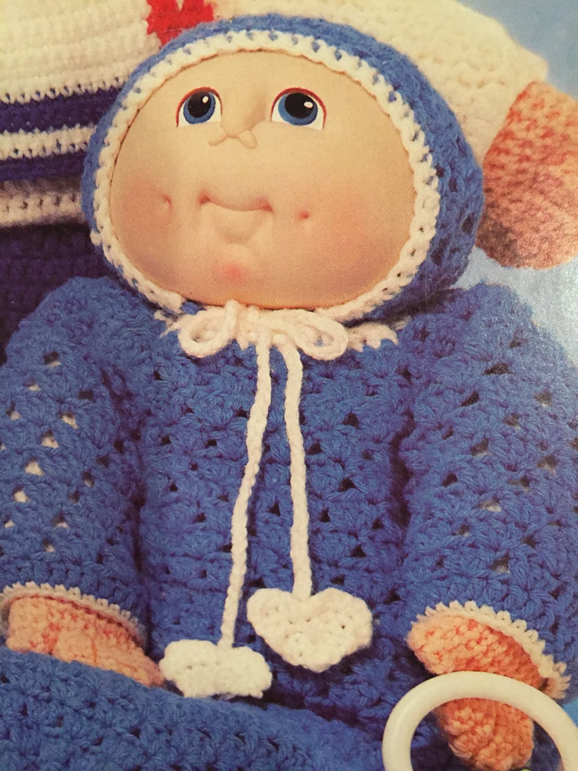 Doll Baby Clothes ¨Cabbage Patch¨ to crochet Fibre Craft Pattern FCM102