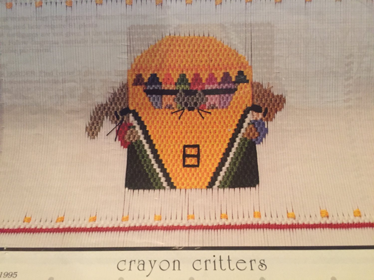 Crayon Critters Smocking plate 112 Little Memories