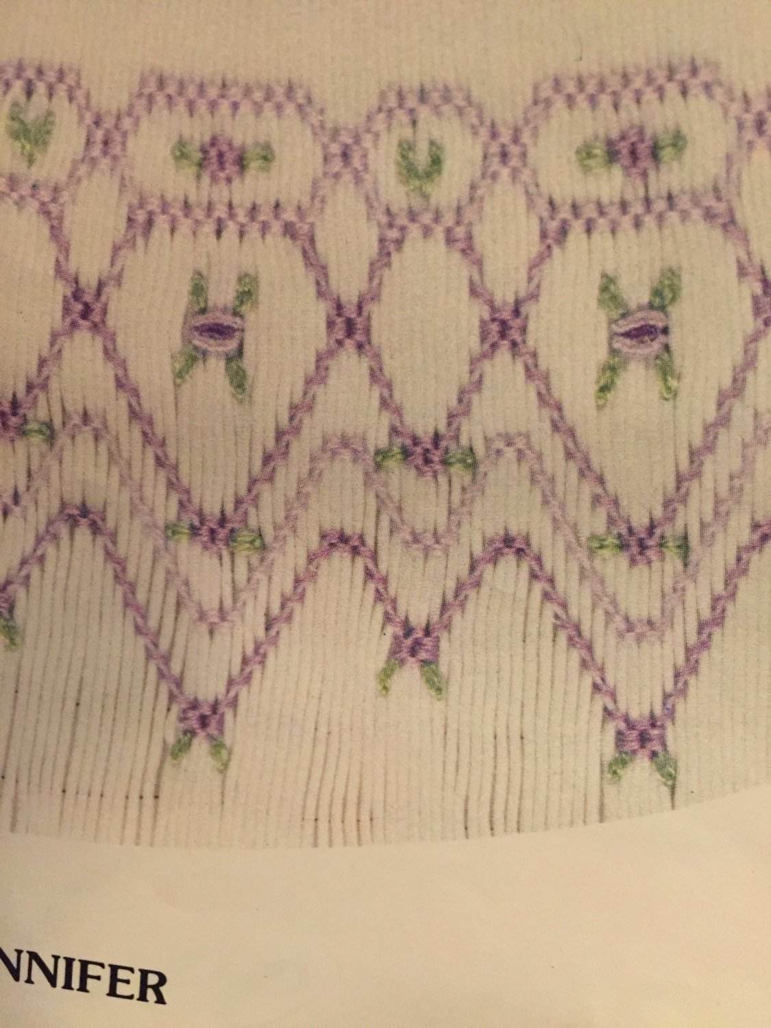 Jennifer Smocking plate Cynthia Finnerty #114