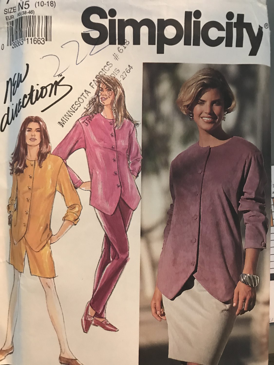 Simplicity 7445 Misses Pull-on Pants Shorts Pullover Top Skirt Sewing ...