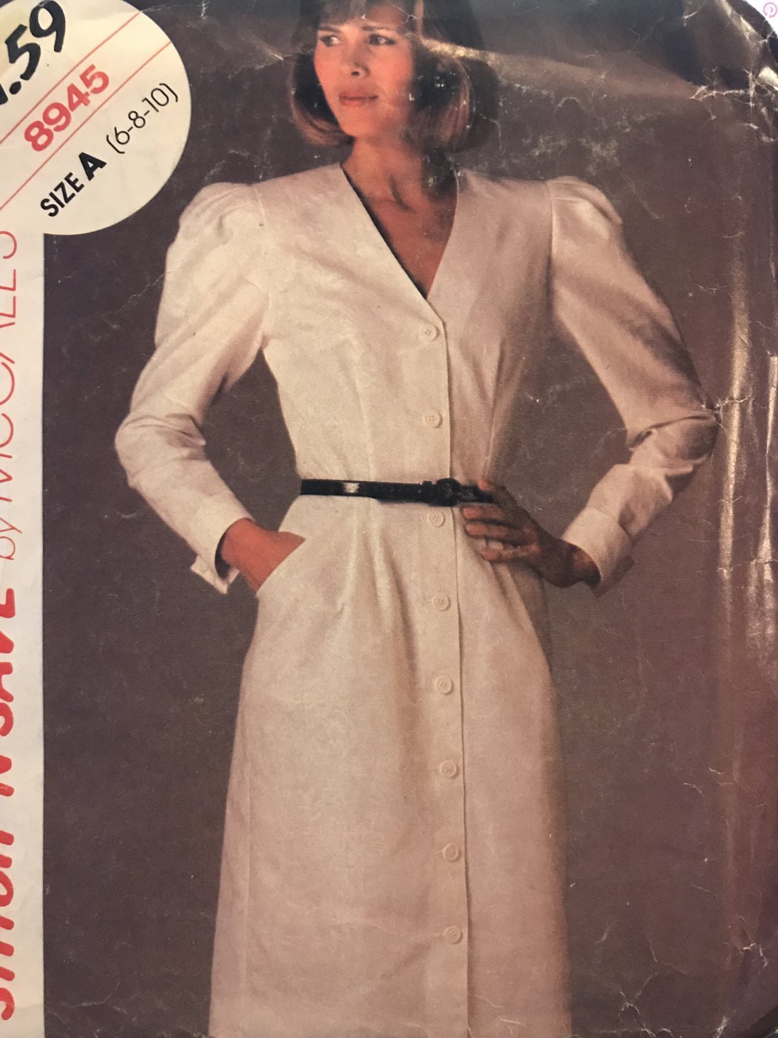 Stitch 'n Save By Mccalls 8945 Misses' Button Front Dress Uncut Sewing ...