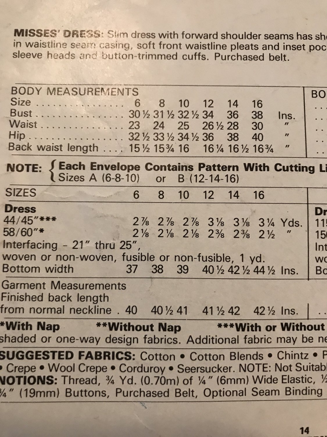 Stitch 'n Save By Mccalls 8945 Misses' Button Front Dress Uncut Sewing ...
