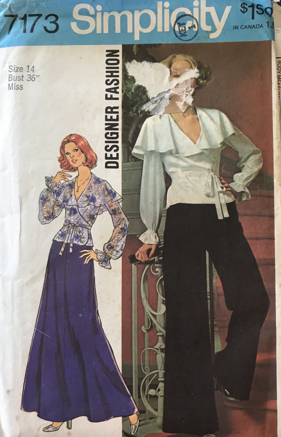 Simplicity 7173 Woman's Elegant pants, wrap top maxi skirt pattern size ...