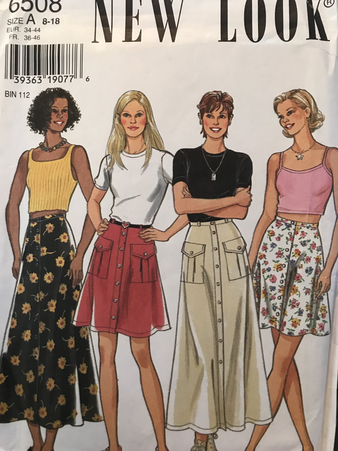 New Look 6508 Misses skirt with pockets, 2 hem lengths Size 8 - 18 ...